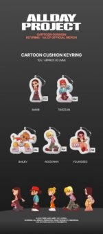 ALLDAY PROJECT 1st EP Official - Merch Cartoon Cushion Keyring ...