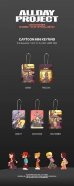 ALLDAY PROJECT 1st EP Official - Merch Cartoon Mini Keyring - Fashion ...