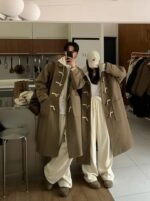 Classic Toggle Button Mid Length Warm Coat - Fashion Chingu