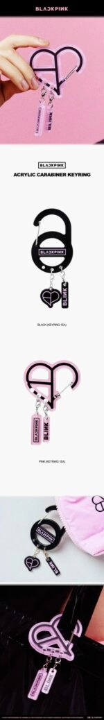 BLACKPINK “Jump” Pop-Up Store Merch - Acrylic Carabiner Keyring ...