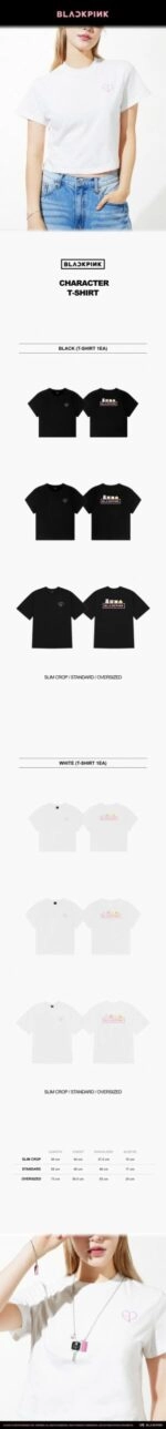 BLACKPINK “Jump” Pop-Up Store Merch - Character T-Shirt Merch - Fashion ...