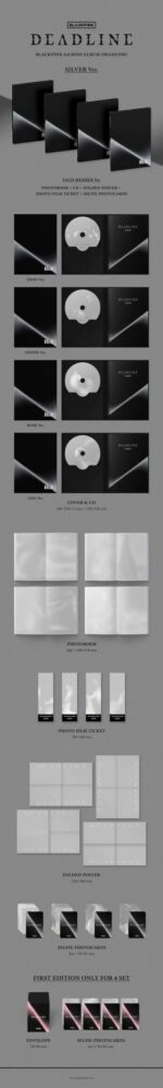 BLACKPINK 3rd Mini Album - DEADLINE | Weverse, Silver, ROSÉ version ...