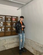 Vintage Retro Biker Leather Jacket Outerwear - Fashion Chingu