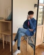 Vintage Workwear Style Denim Shirt Jacket - Fashion Chingu