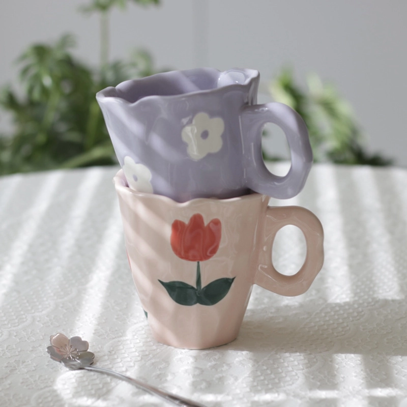 Ceramic Painted Floral Mugs | The Other Aesthetic