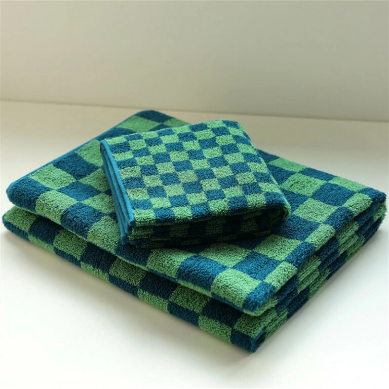 Checkerboard Colored Body and Face Towel | The Other Aesthetic