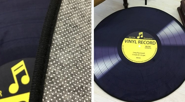Round Vinyl Record Area Rug | The Other Aesthetic