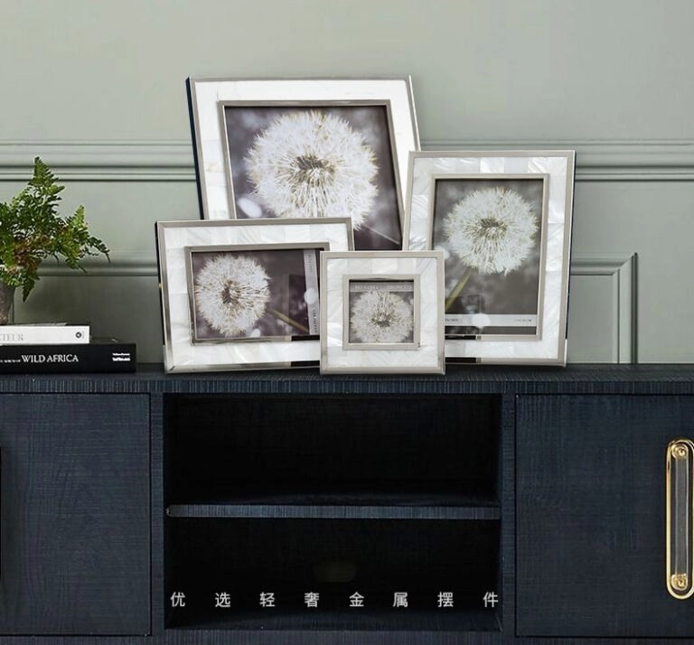 Capiz Shell Picture Frame with Silver Border | The Other Aesthetic