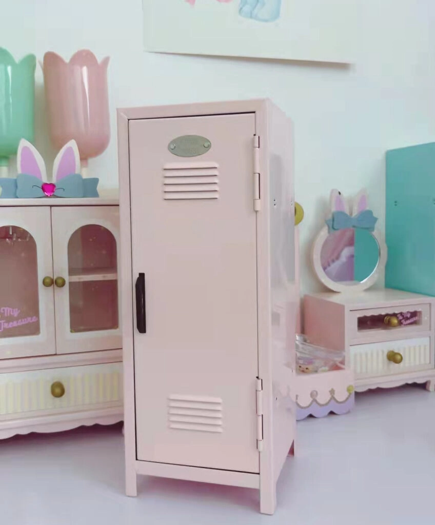 Mini Pink Metal Locker Storage | The Other Aesthetic