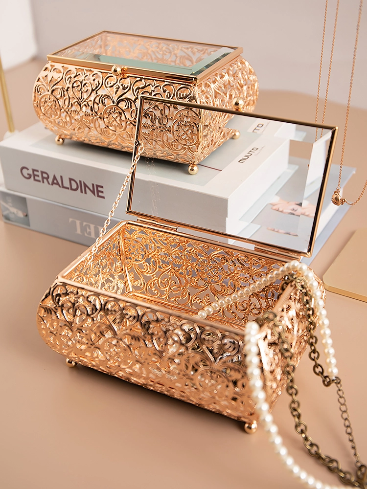 Gold Elegant Jewelry Box | The Other Aesthetic