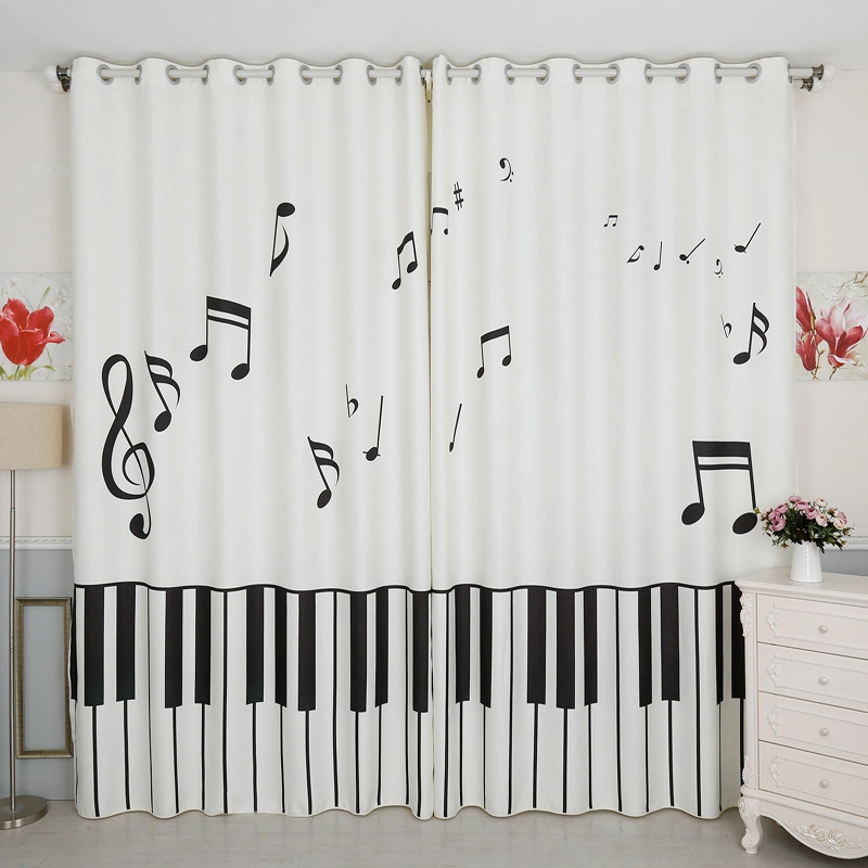 Piano and Music Notes Curtain | The Other Aesthetic